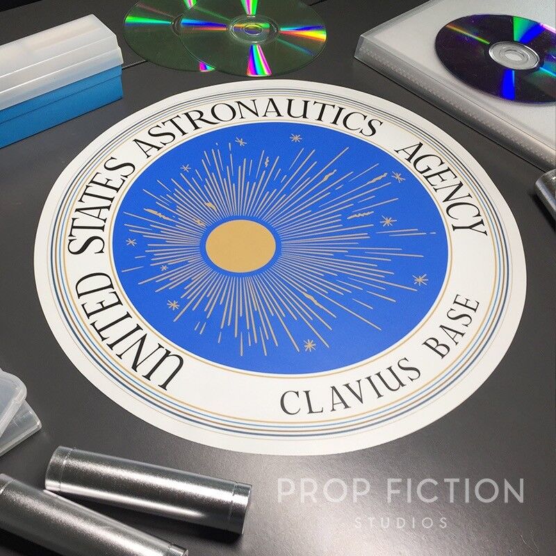 2001: A Space Odyssey - Huge Prop USAA Clavius Base Sticker / Set Dres ...